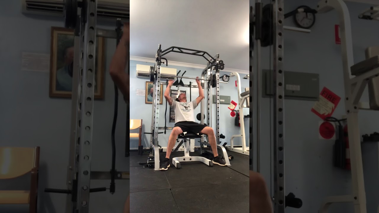 40kg overhead Bench - YouTube