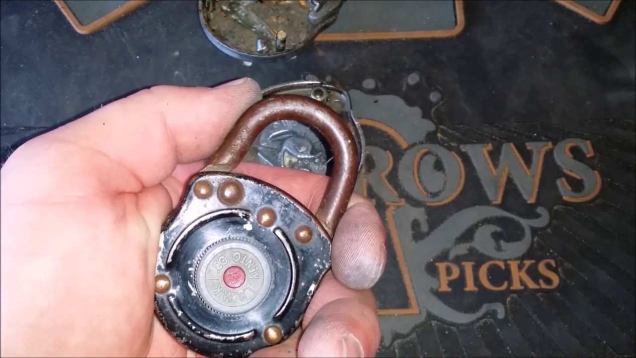 How an Antique JB Miller Keyless JBMKL Combination Padlock Works - YouTube