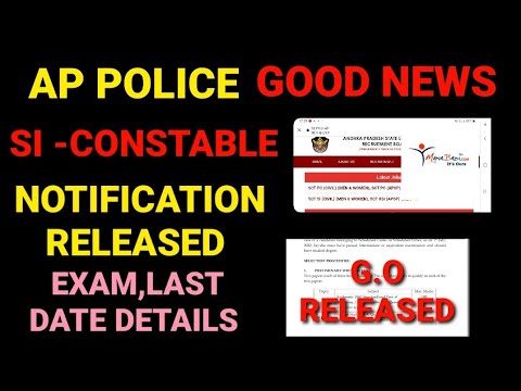 AP POLICE SI Constable NOTIFICATION | Posts | Reservation and ...