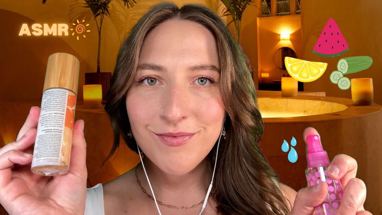 ASMR Refreshing Summer Facial 🫧🧖‍♀️ Personal Attention + Layered Sounds ...