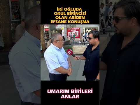 İki oğluda okul birincisi olan abiden efsane röportaj