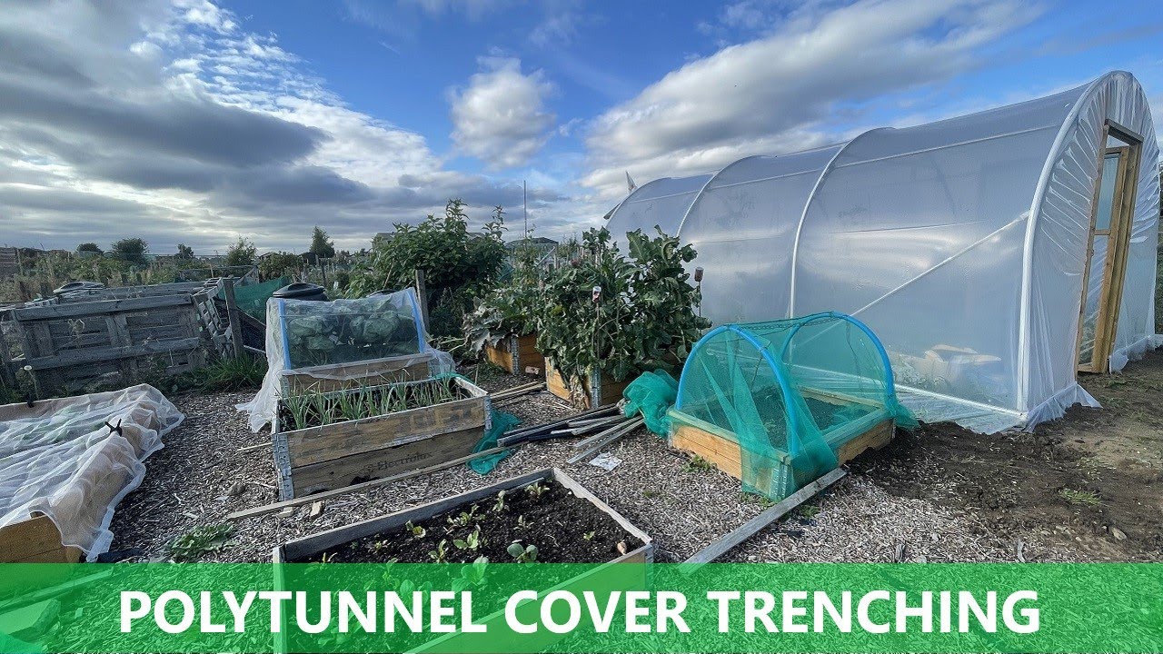 Polytunnel Trenching | Autumn Jobs | Polytunnel Cover | Marks Allotment ...