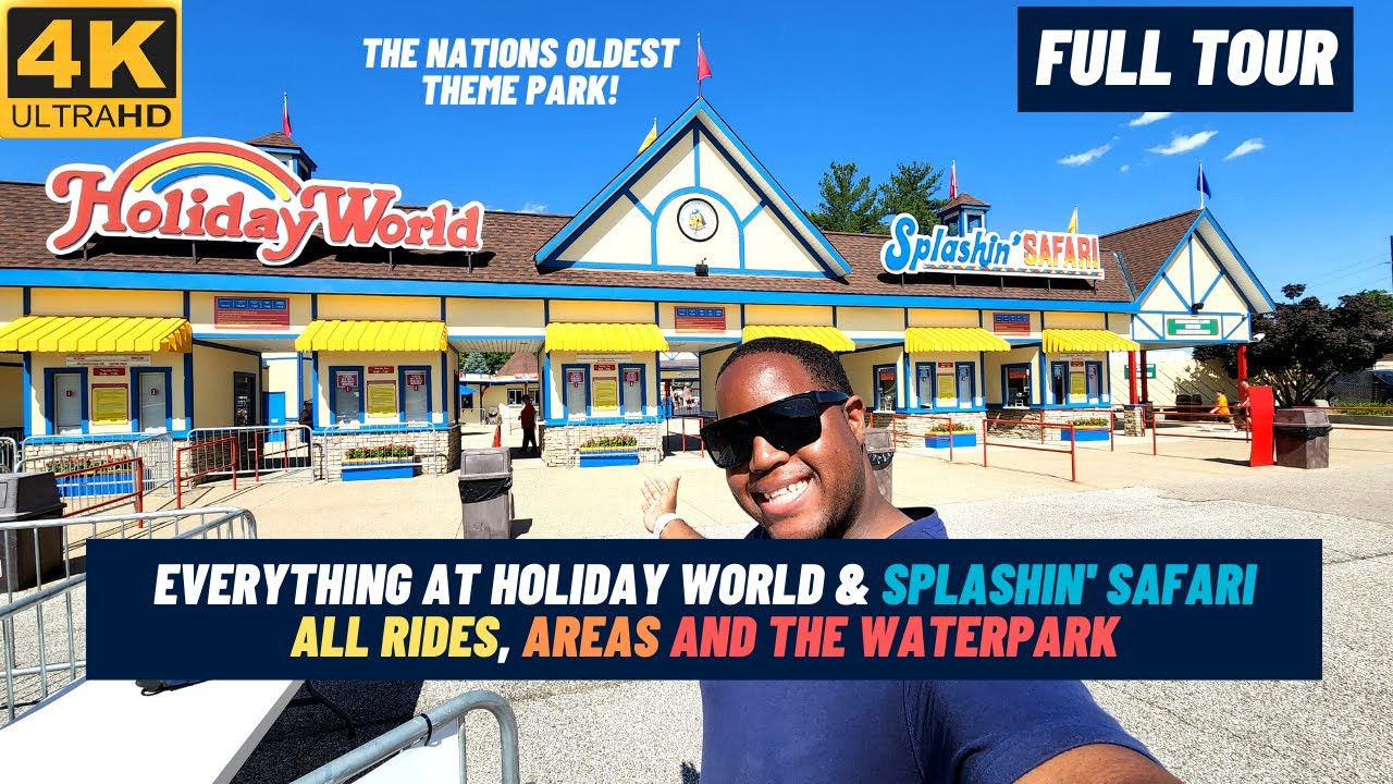 [4K] EVERYTHING at Holiday World and Splashin Safari | All rides ...