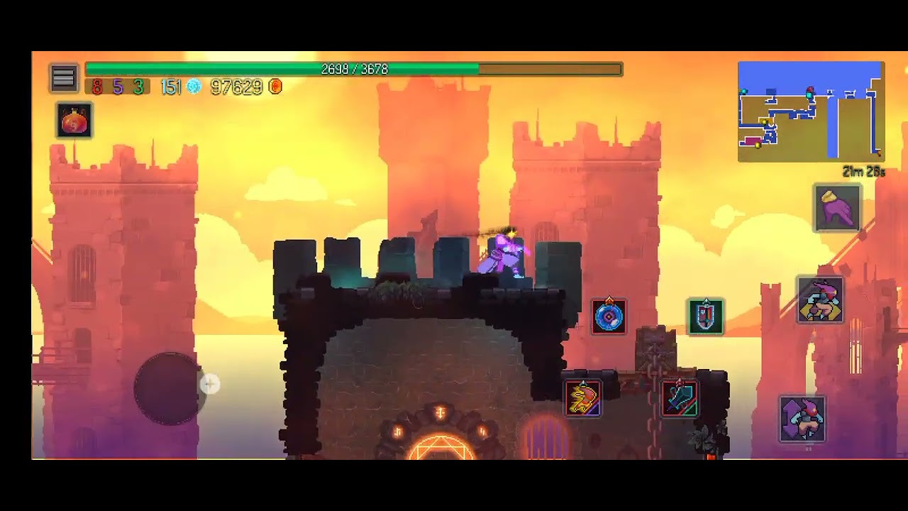 Playing Ramparts in Dead Cells . Dead Cells gameplay, no death , no ...