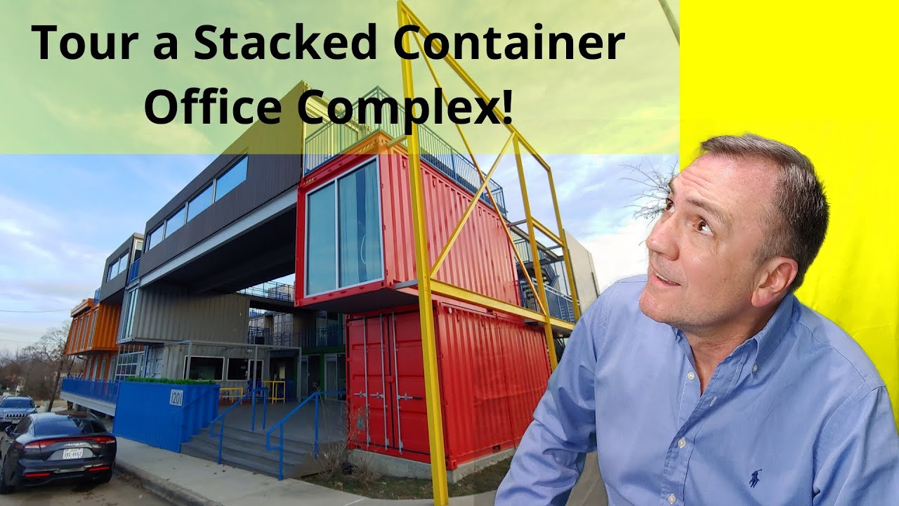 Architect's Tour of Container Office Complex - YouTube