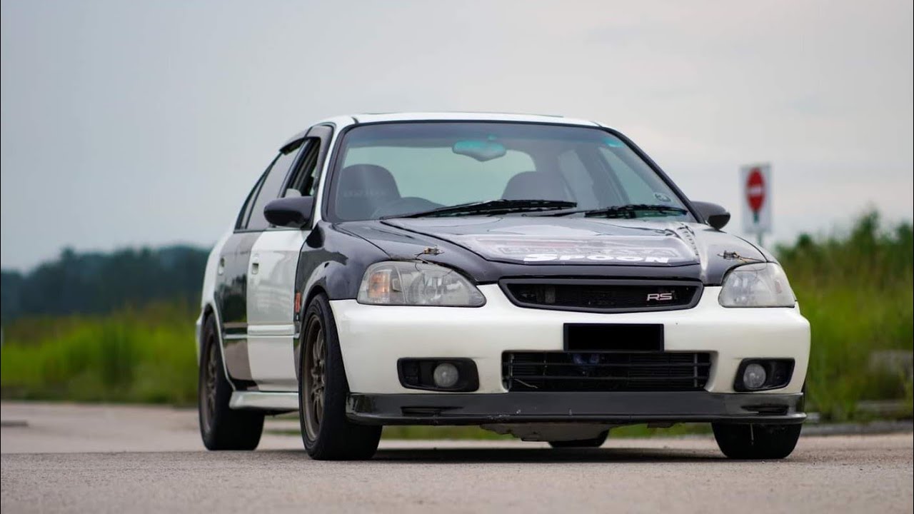 Honda Civic Panda - Transparent Bonet - YouTube