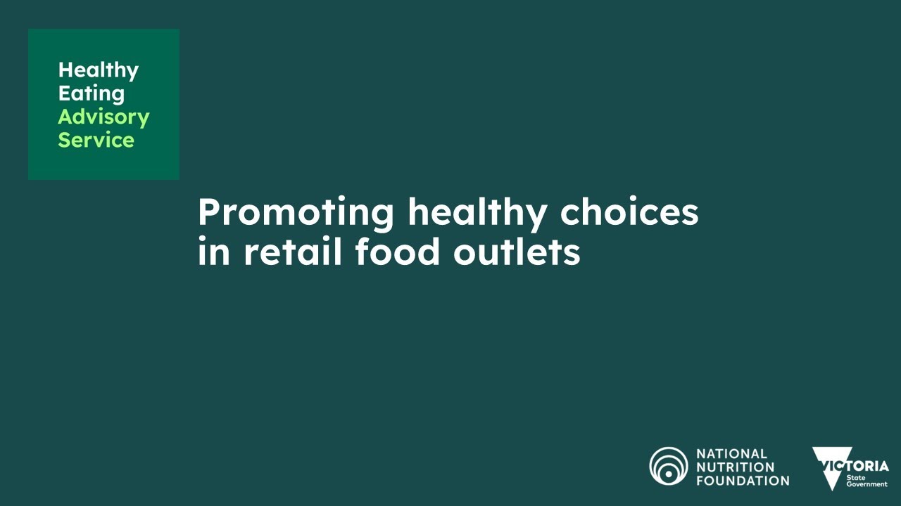 How to promote healthy choices in retail food outlets - YouTube