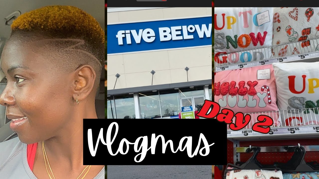 Vlogmas Day 2: Fresh Haircut & Holiday Haul at 5 Below! - YouTube
