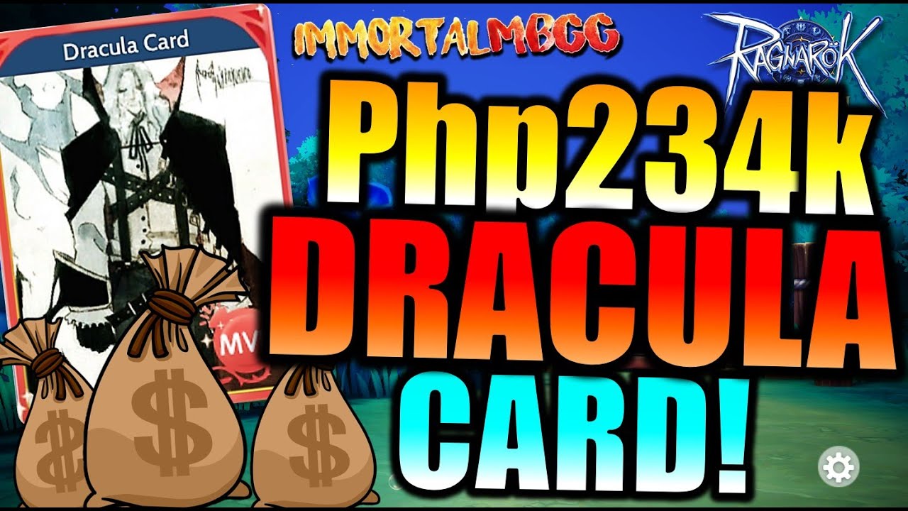THE FIRST EVER DRACULA CARD IN OUR SERVER!! - RAGNAROK ORIGIN - YouTube
