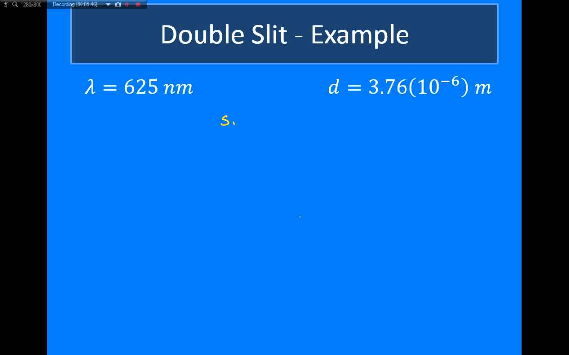 WAHS - AP Physics : Double-Slit - YouTube