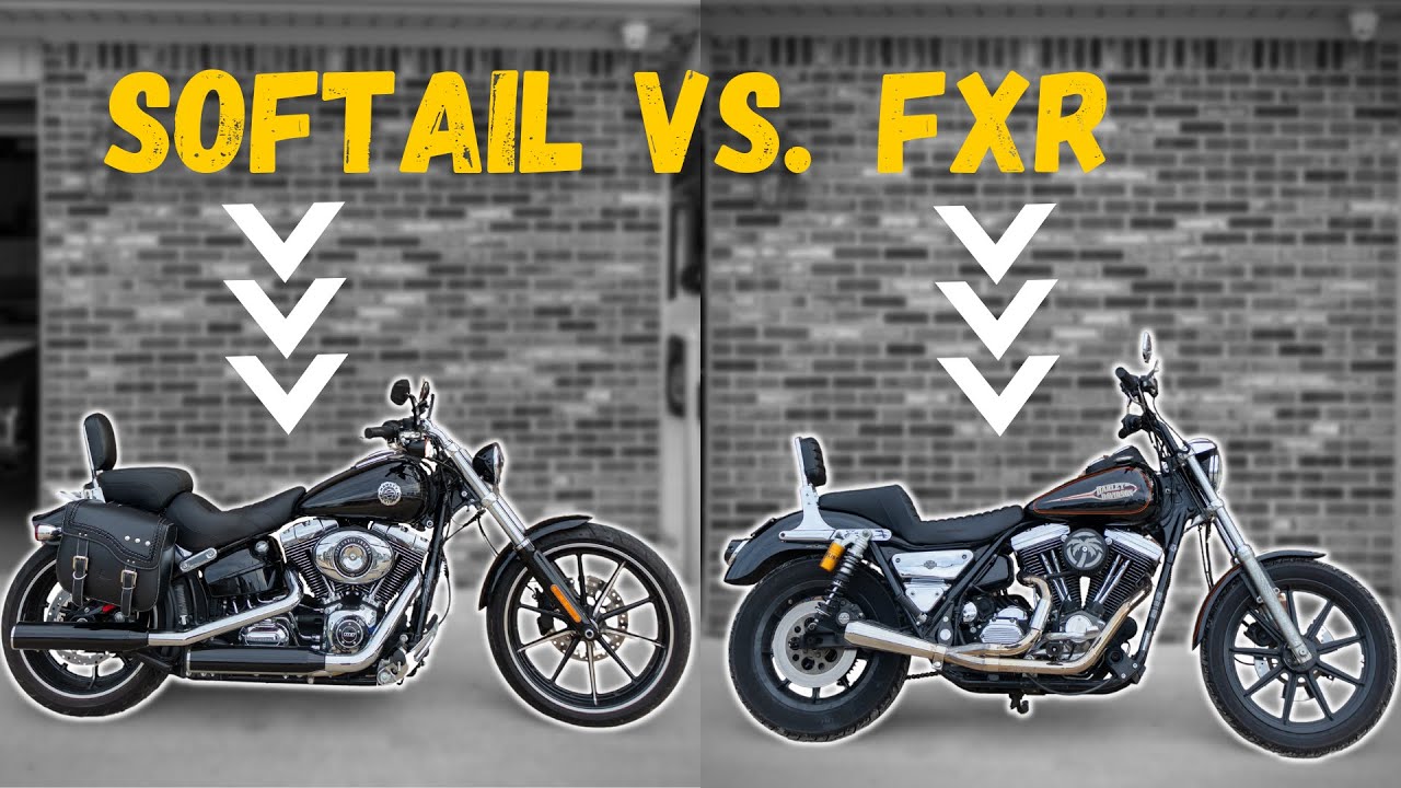Twin Cam Softail Vs. Harley Davidson FXR drive to work! - YouTube