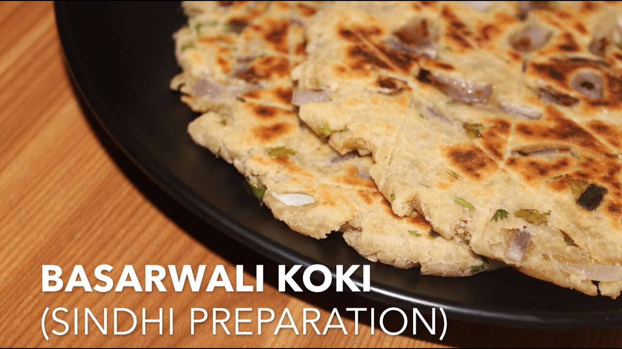 Sindhi breakfast Onion Koki बसर (प्याज) वाली कोकी - YouTube