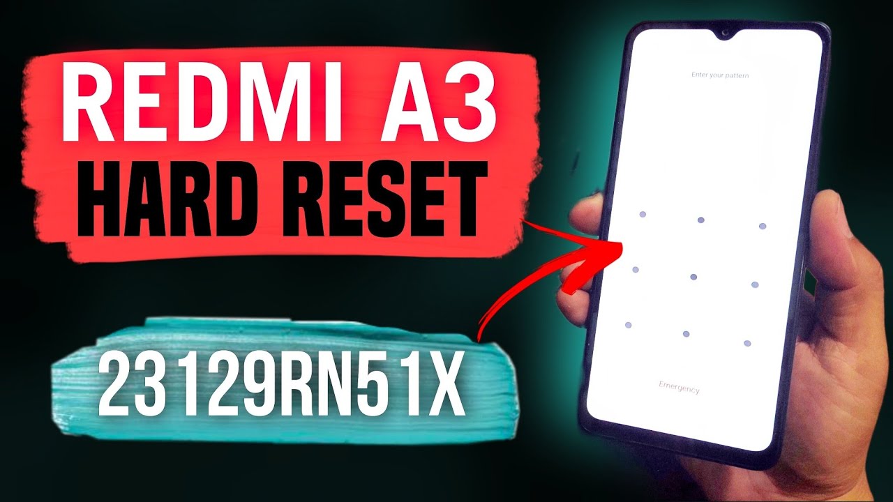 Redmi A3 (23129RN51X) Hard Reset| How to Factory Reset Xioami Redmi A3 ...