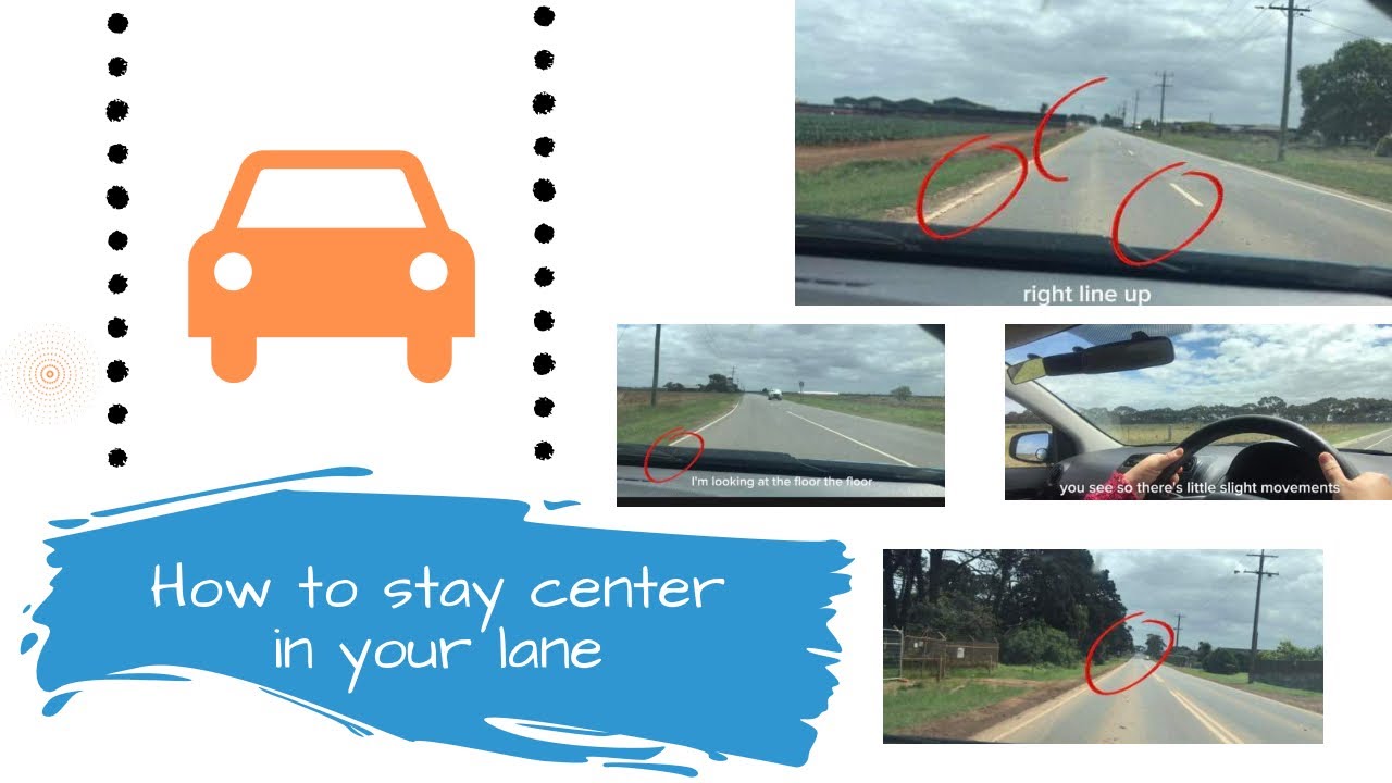 How to stay center in your lane - YouTube