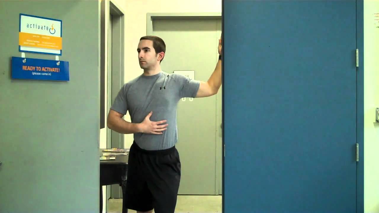 Pec Doorway Stretch - YouTube