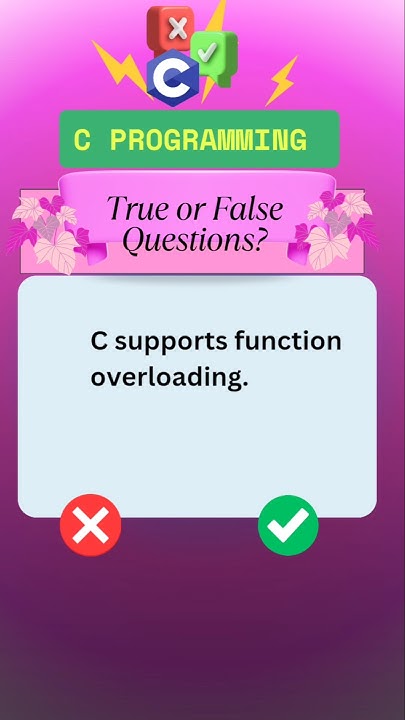 C Programming #exams #computerscience #interview #cprogramming #viralshort #trueorfalse #quiz # ...