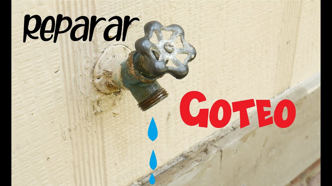 Como Reparar Grifo Llave Gotea De Exterior Facil Simple - YouTube