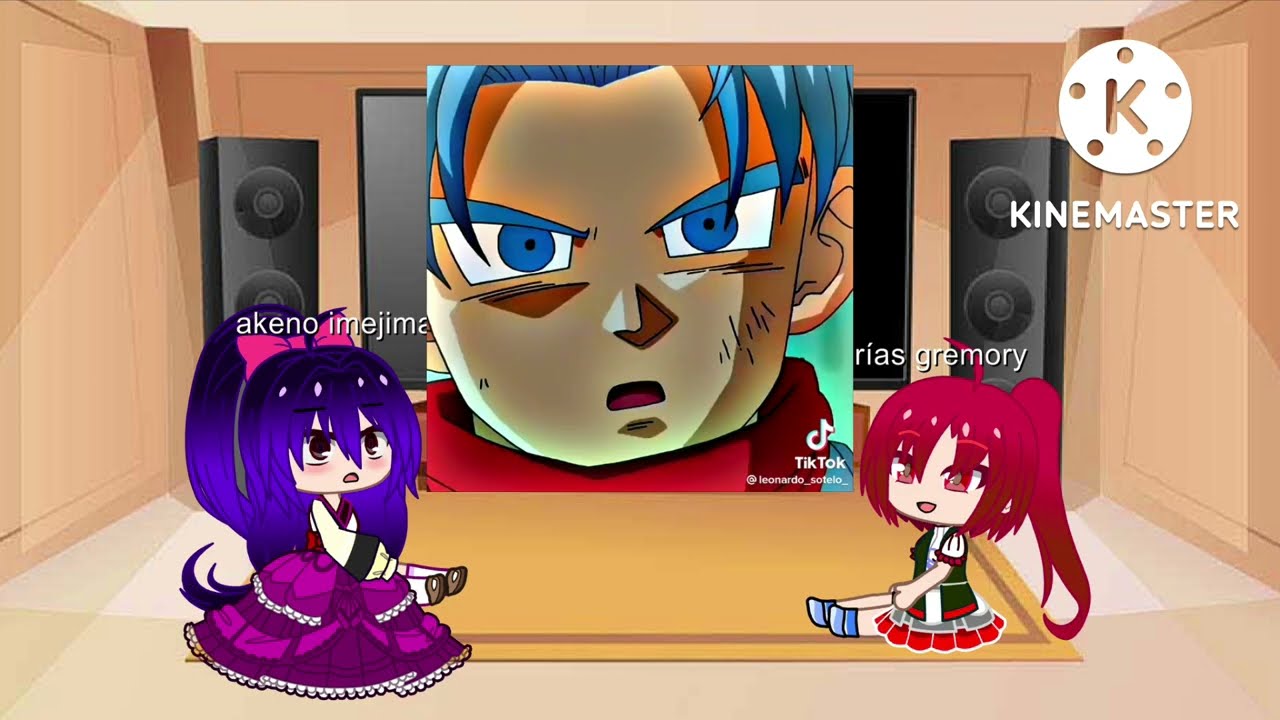Clan Gremory/Rías y akeno reaccionan a gohan - YouTube