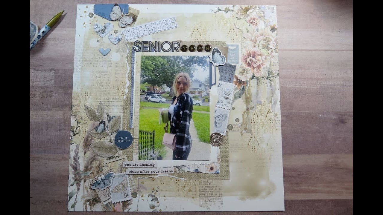 Senior Year, Scrapbook Process Video - YouTube