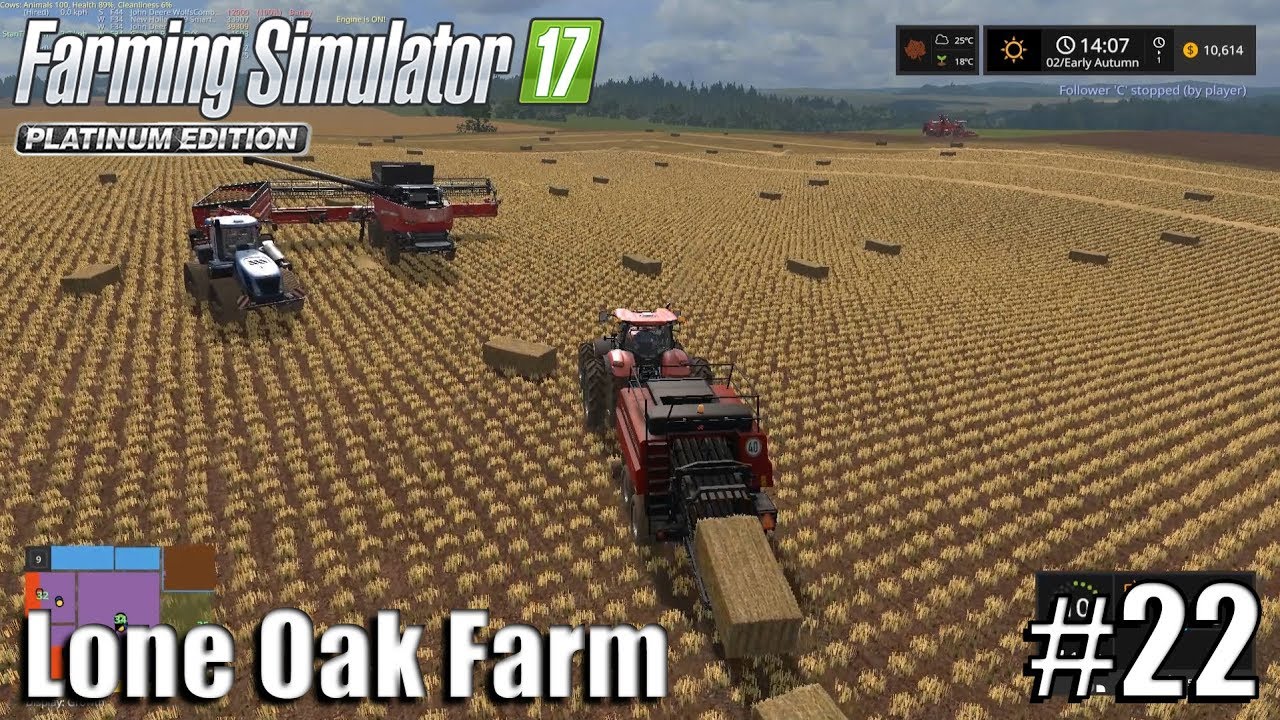 HUGE HARVEST | Lone Oak Farm | Timelapse #22 | Farming Simulator 17 ...
