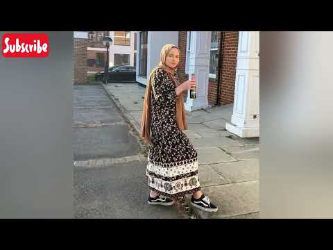Beautiful gown with hijab||gown patterns
