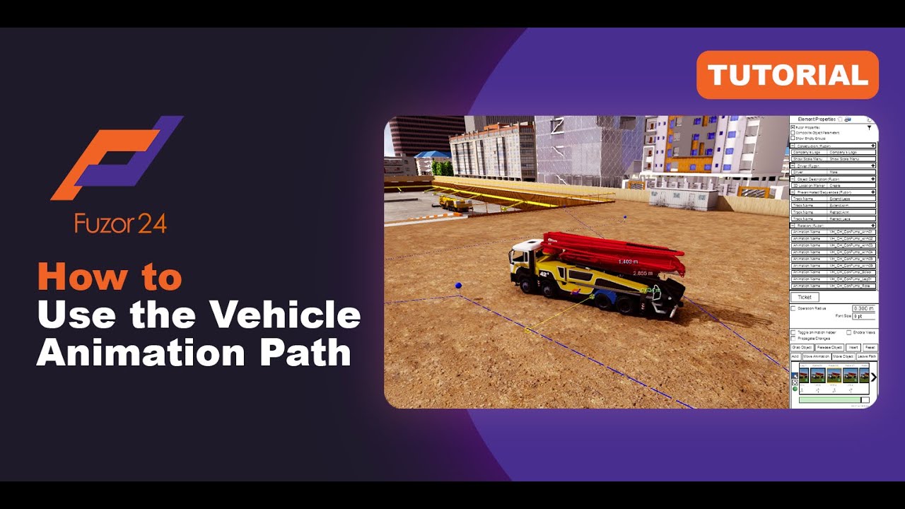 [Fuzor 2024] How to Use the Vehicle Animation Path - YouTube