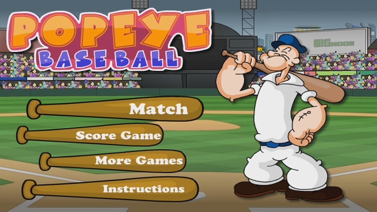 Popeye Baseball | great chance to play with this famous cartoon ...