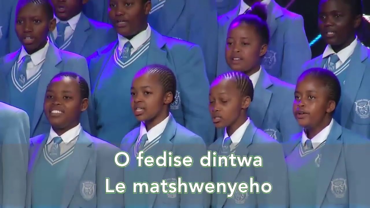 Zama High School sings the South African National Anthem - YouTube Music