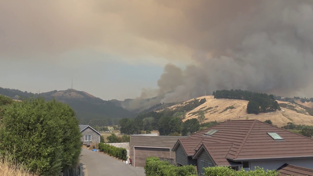 Christchurch Wild Fires - Amazing Scenes - YouTube