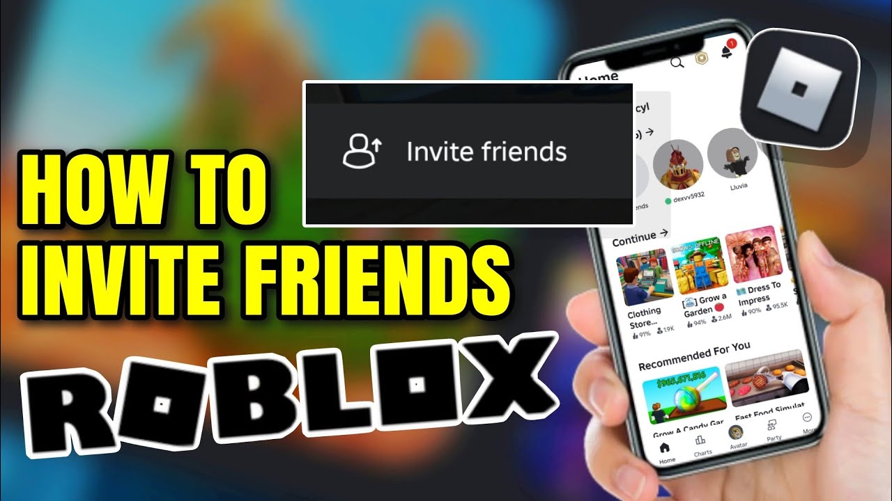 HOW TO INVITE FRIENDS ON ROBLOX | Riencyll Cabile - YouTube