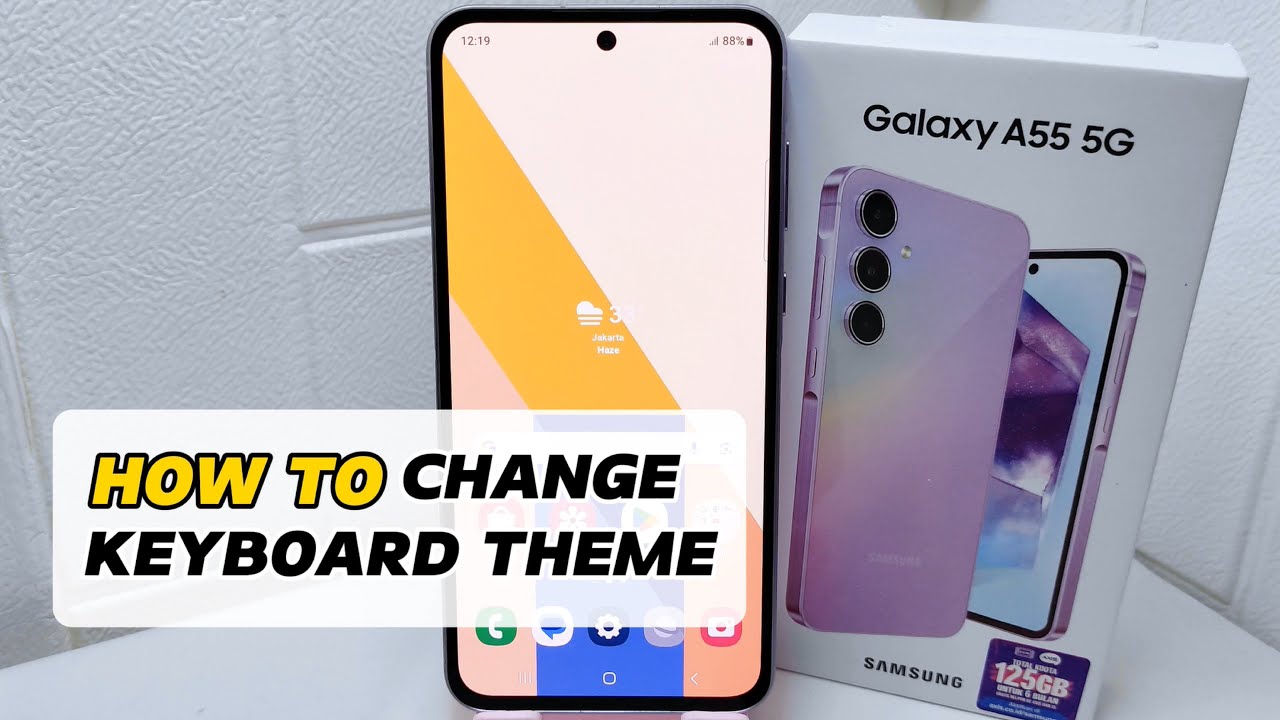 How To Change Keyboard Theme On Samsung galaxy A55 5g - YouTube