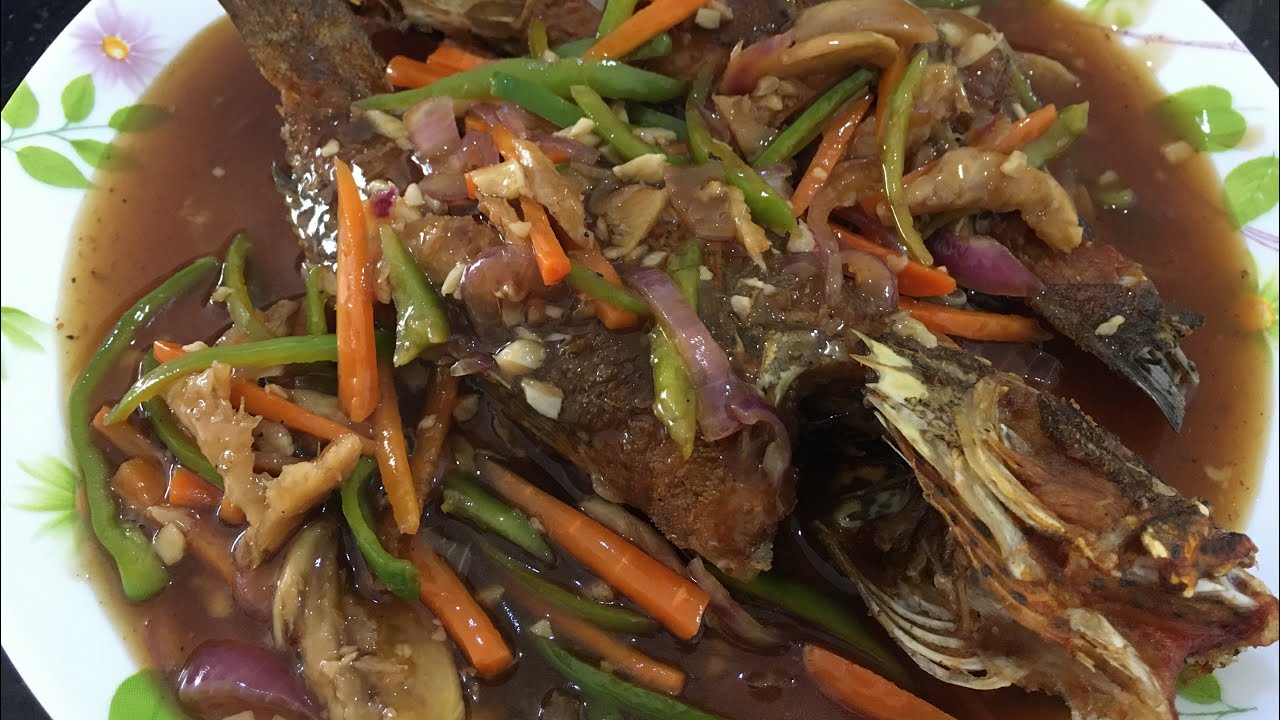 Escabeche Lapu-Lapu Fish Recipe - YouTube