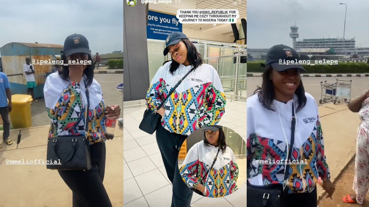 BBTitans Ipeleng arrives nigeria, Miracle and Mmeli ,pick her from the ...
