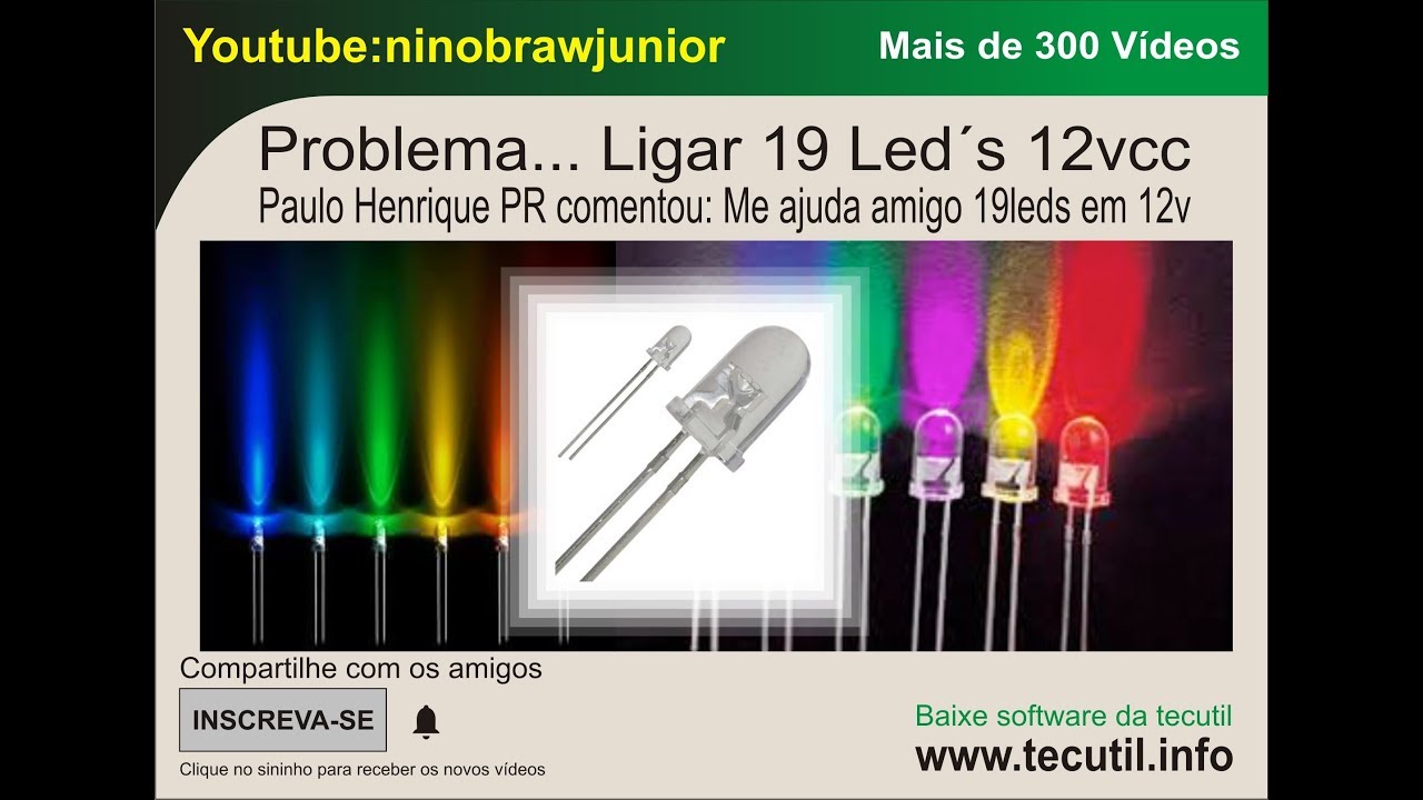 Ligando 19 Leds em 12v - Calculos - YouTube