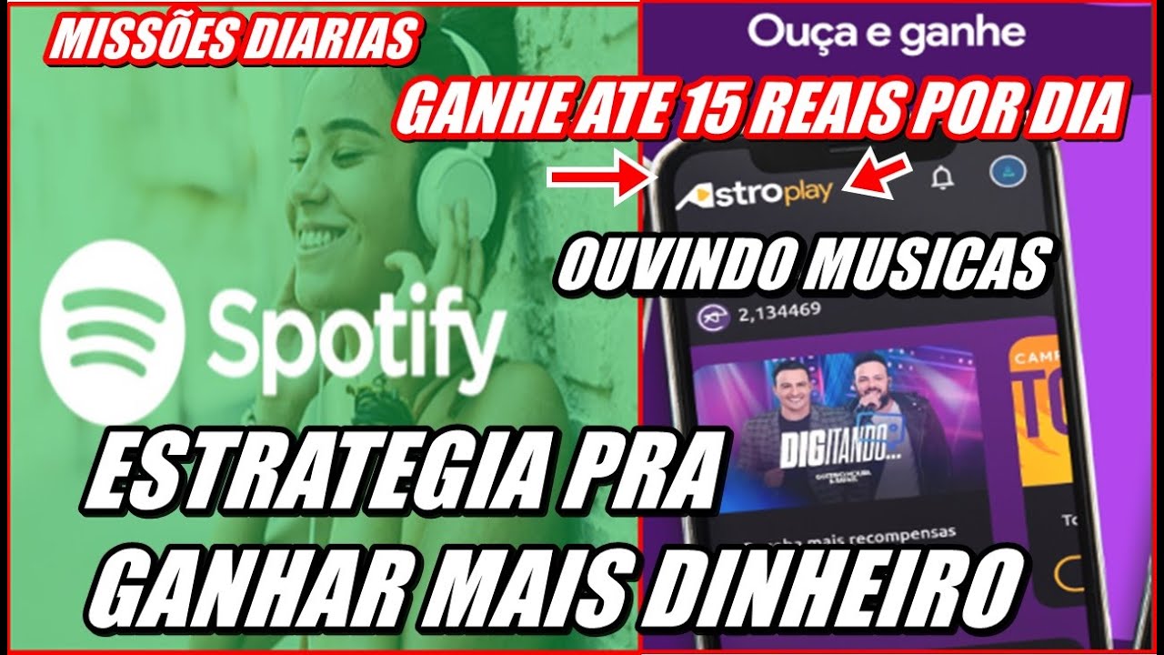 GANHE ATE 15 REAIS POR DIA COM ASTROPLAY + AUMENTE SEU GANHOS COM AS MISSAO DIARIAS - YouTube