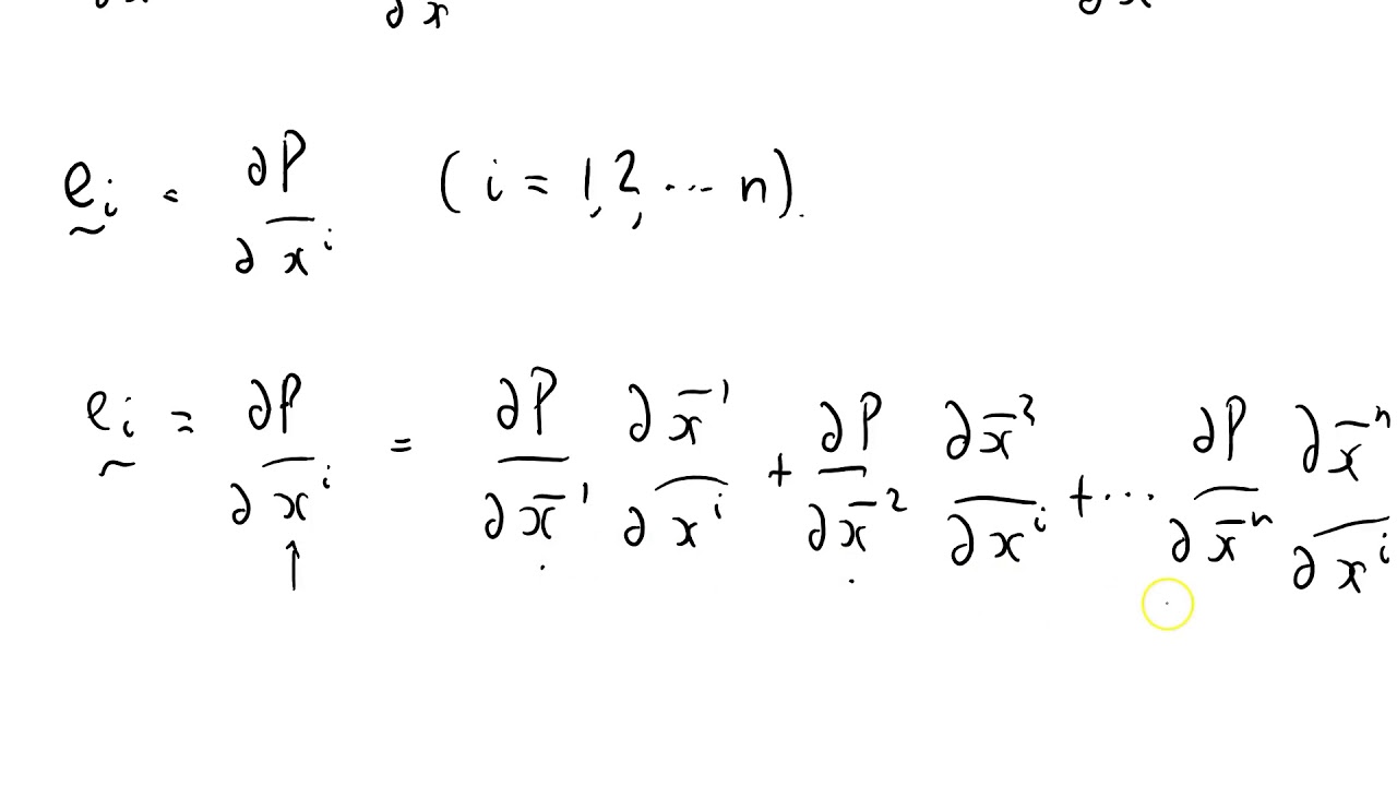 GRSS 007 basis vectors general coordinates - YouTube