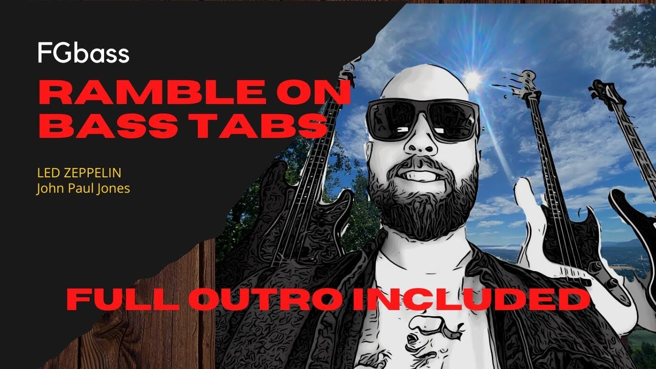 Ramble On - Led Zeppelin - Bass Cover with tabs accurately from ...