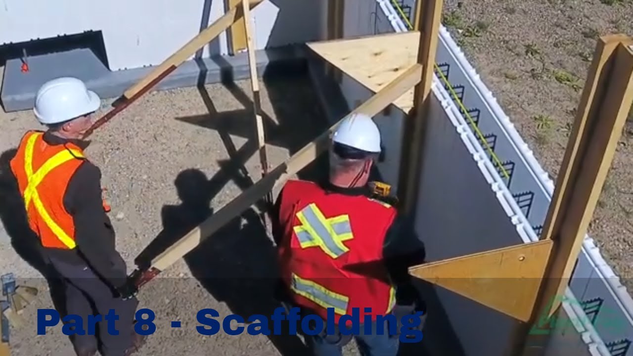 Advantage ICF Installation Part 8 Scaffolding - YouTube