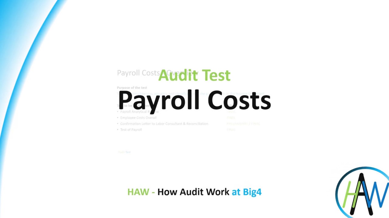 6.4 Audit test - Payroll Costs at Big4 - YouTube