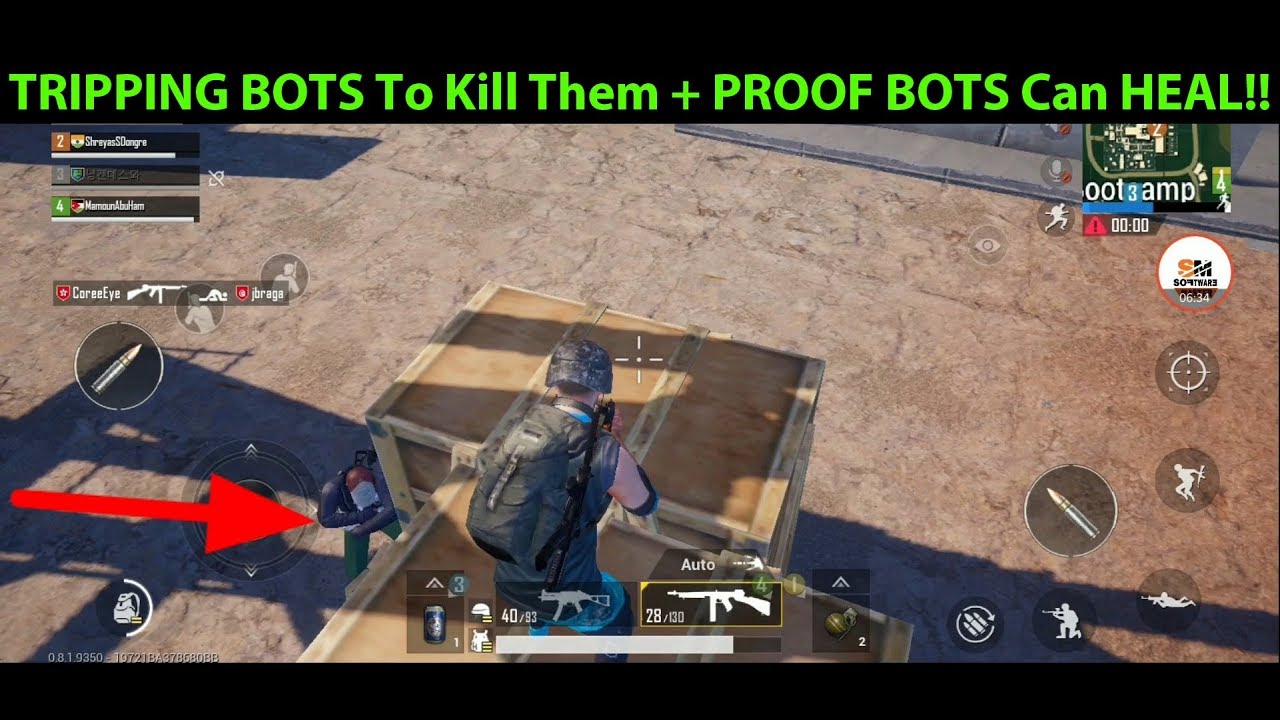 Killing BOTS By TRIPPING Them + BOTS CAN HEAL?!?! PROOF In Video ...