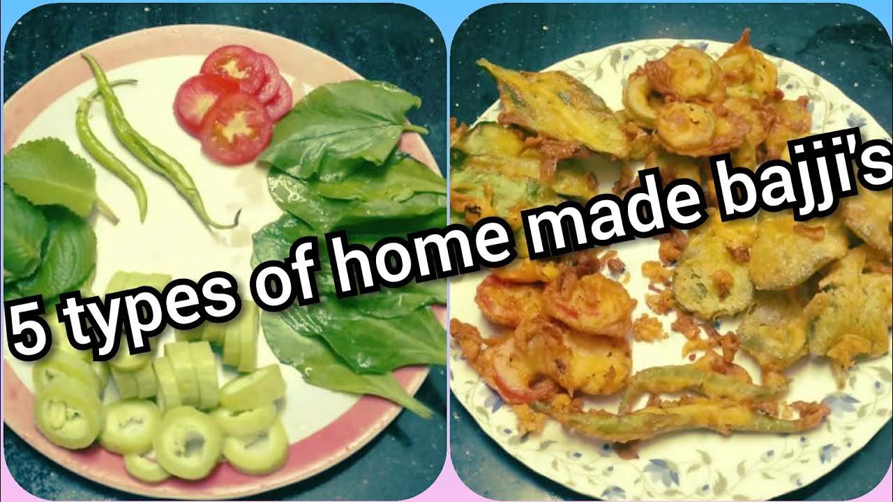 Tamota, vamaku ,palak , mirchi , snake gourd bajji recipes in Telugu ...