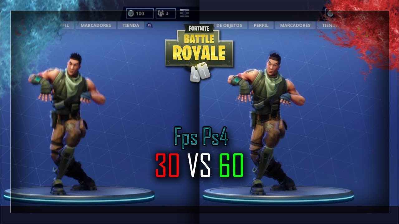 Graphics comparison Fortnite: Battle Royale 30 and 60 Fps (Ps4, V 1.44 ...