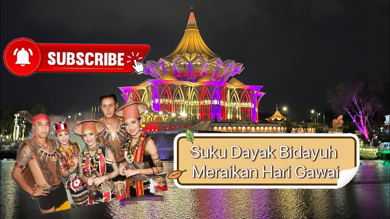 Suku Dayak Bidayuh menyambut Hari Gawai Dayak | Pulau Borneo - YouTube