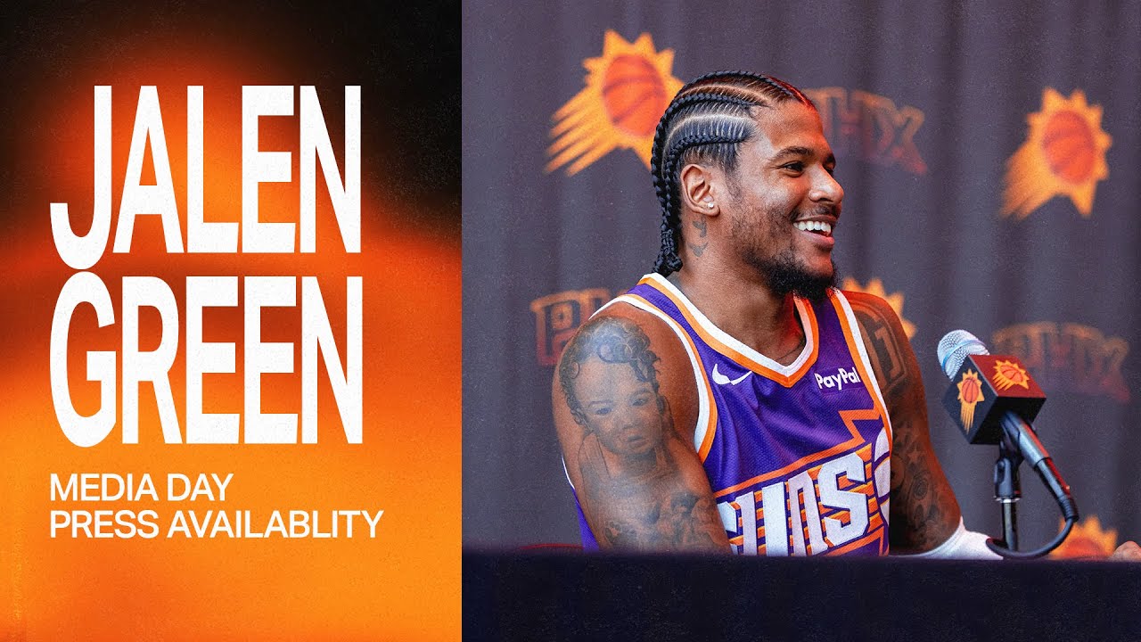 Jalen Green Media Day Press Availability | Phoenix Suns - YouTube