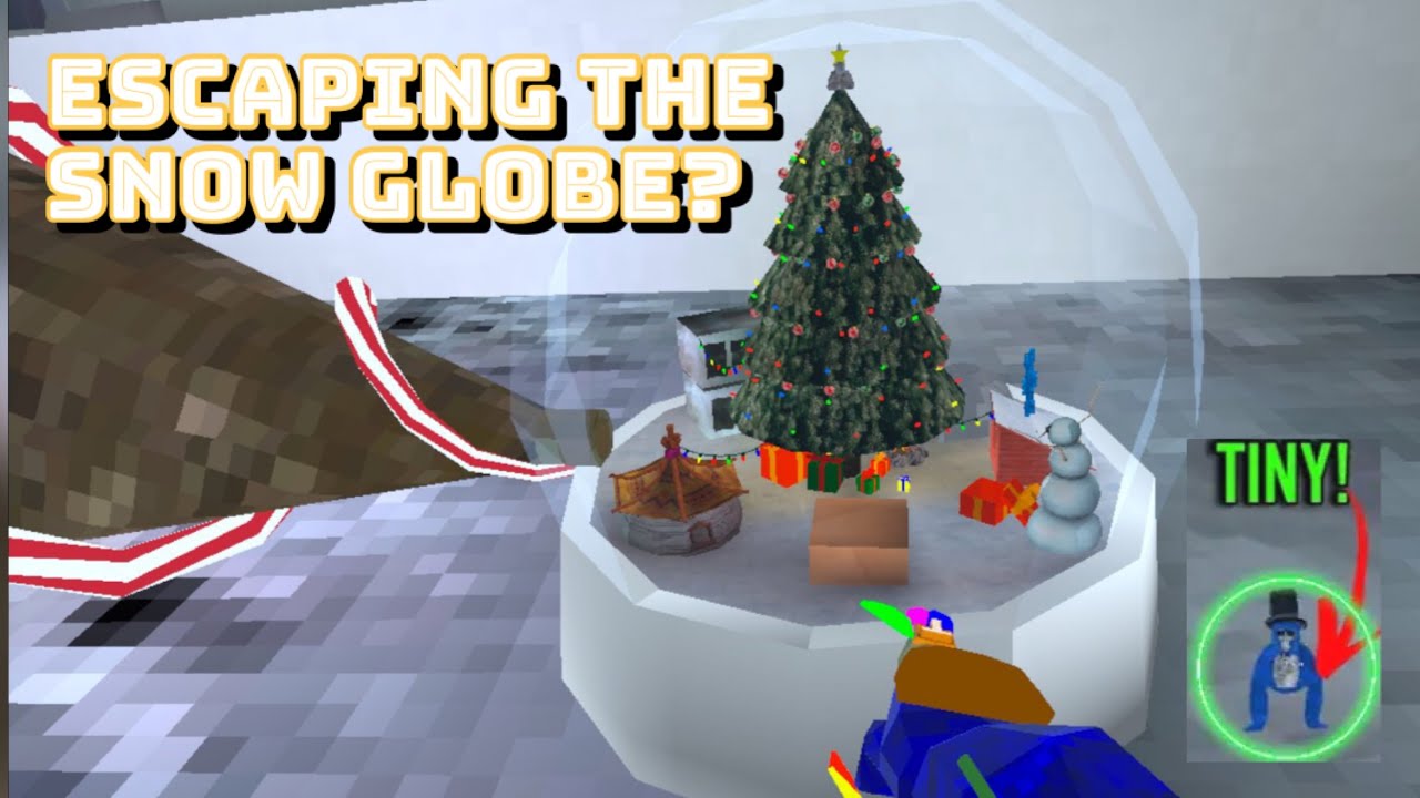Can you get out of the snow globe in gorilla tag? - YouTube