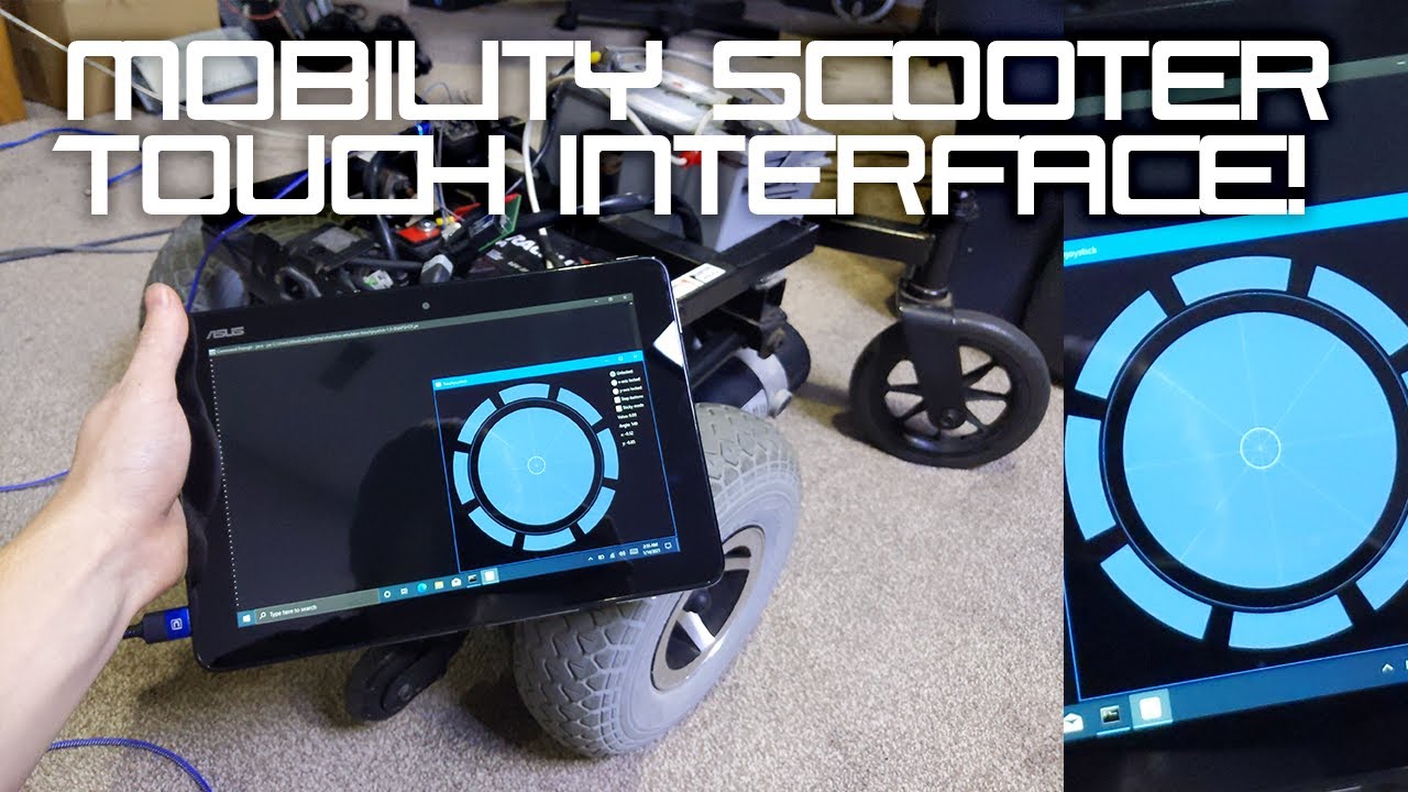 Mobility Scooter Hacked! Controlled with touchscreen tablet PC! - YouTube