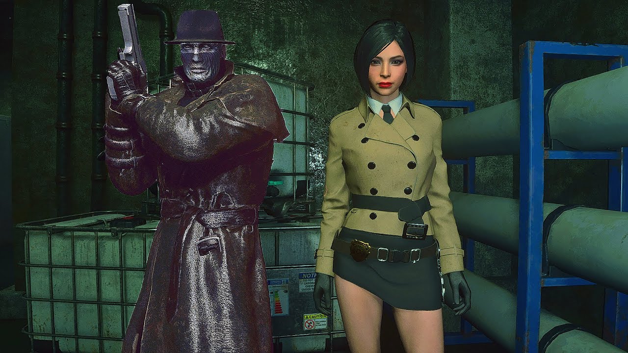 Ada Detective Running Away From Mr.X | Trying On Ada Detective Costume ...