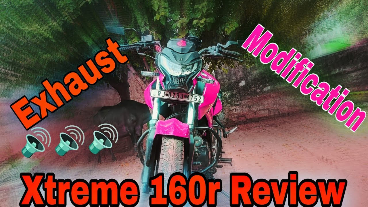 Loud Exhaust Modification on Hero Xtreme 160R Review - YouTube