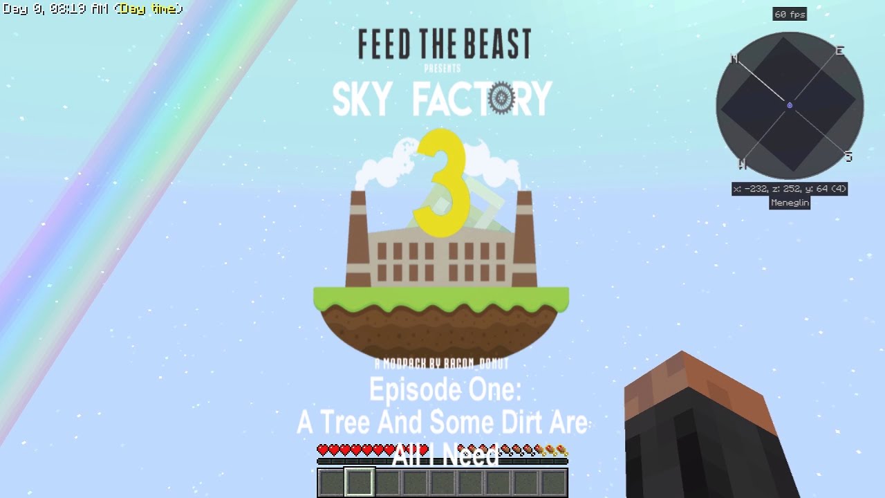 Sky Factory 3 Ep01: All I Need Is A Tree And Some Dirt - YouTube