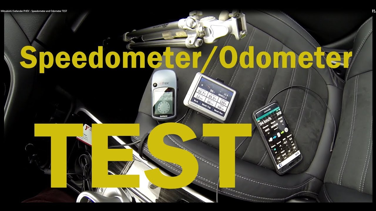 Mitsubishi Outlander PHEV - Speedometer and Odometer TEST - YouTube